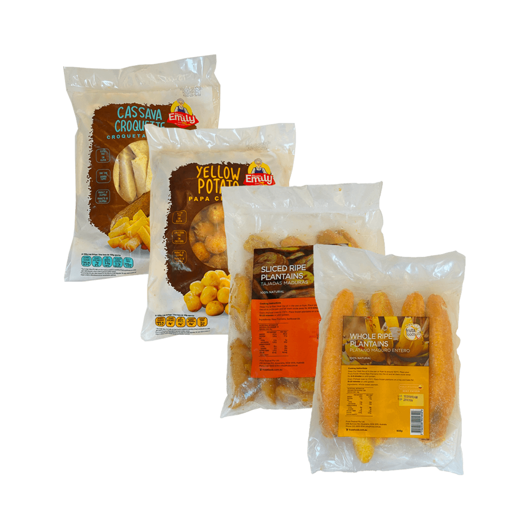 Harvest Quartet: Yellow Potato, Ripe Plantain, Plantain Slices ...