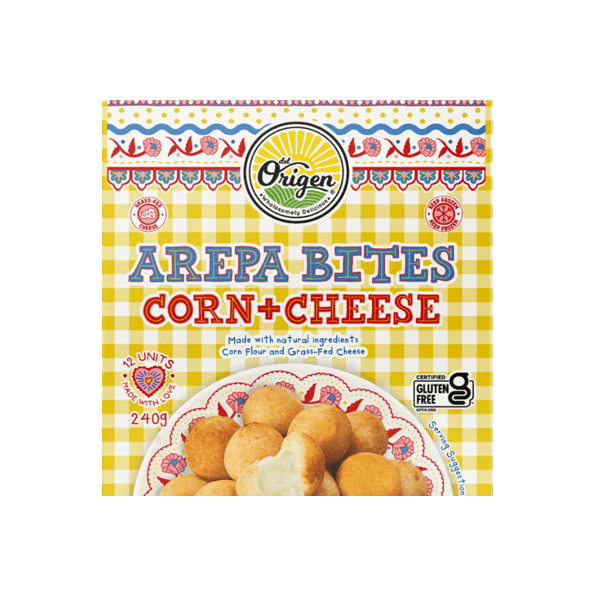 Arepa Bites Corn + Cheese – Marca del Origen - Taste of Colombia shop